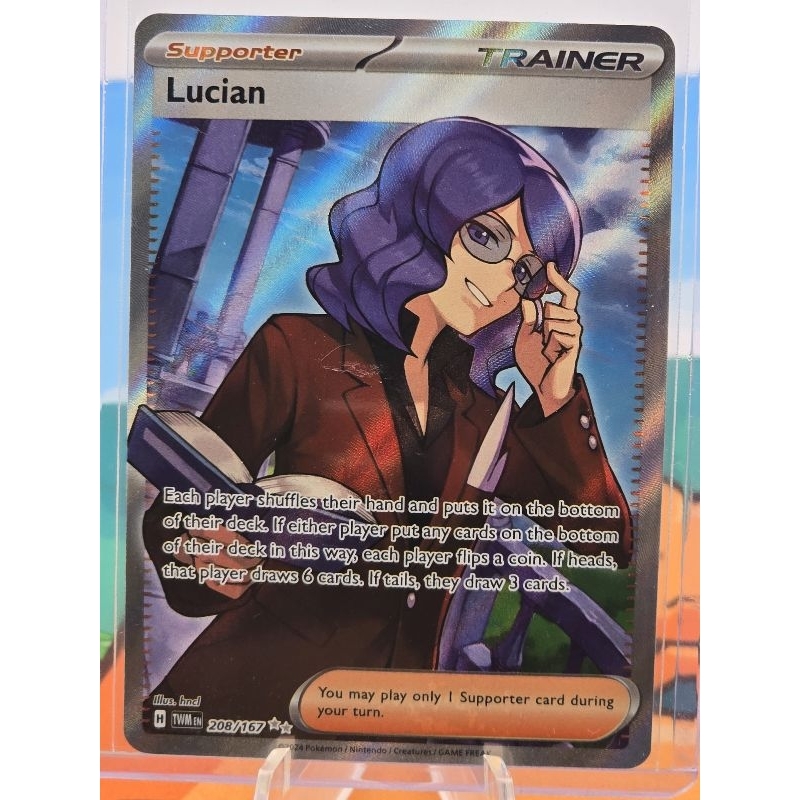 Pokemon Card "Lucian Trainer ️208/167" Twilight Masquerade | Shopee ...