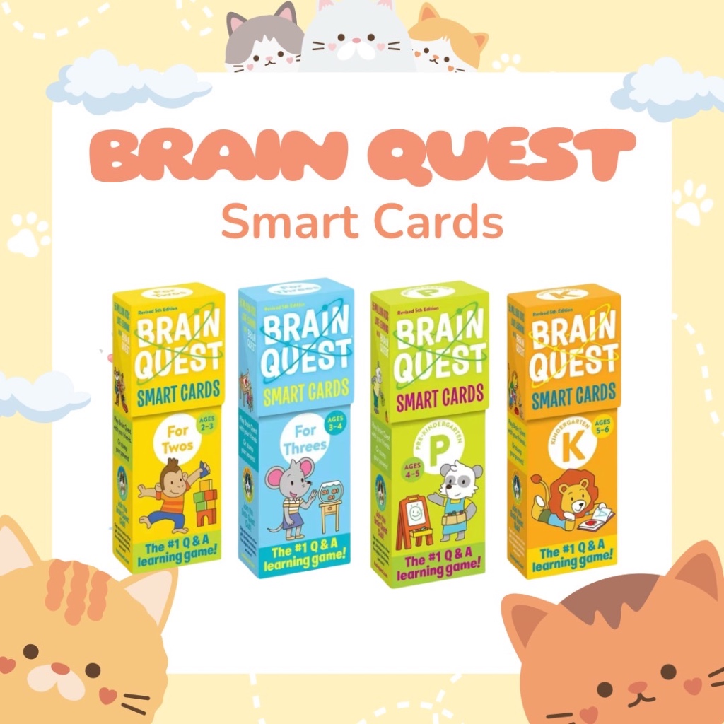Brain Quest Smart Card Set Of 4 English q@a Question & Answers | Shopee ...