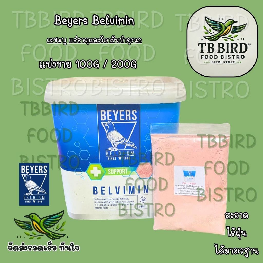 Beyers Plus Belvimin Pink Powder Minerals And Vitamins For Birds (100G ...