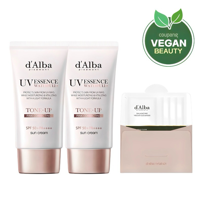 [Authentic] d'Alba UV Essence Waterfull + Tone-Up Sun Cream SPF 50+ PA ++++ 50ml Dalba Sunscreen ...
