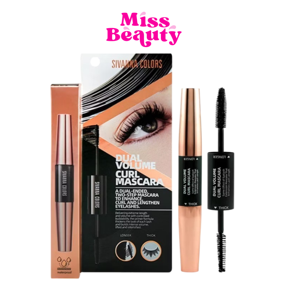 HF9020 SIVANNA COLORS DUAL VOLUME CURE MASCARA Seavenna Duell Curl 8g ...