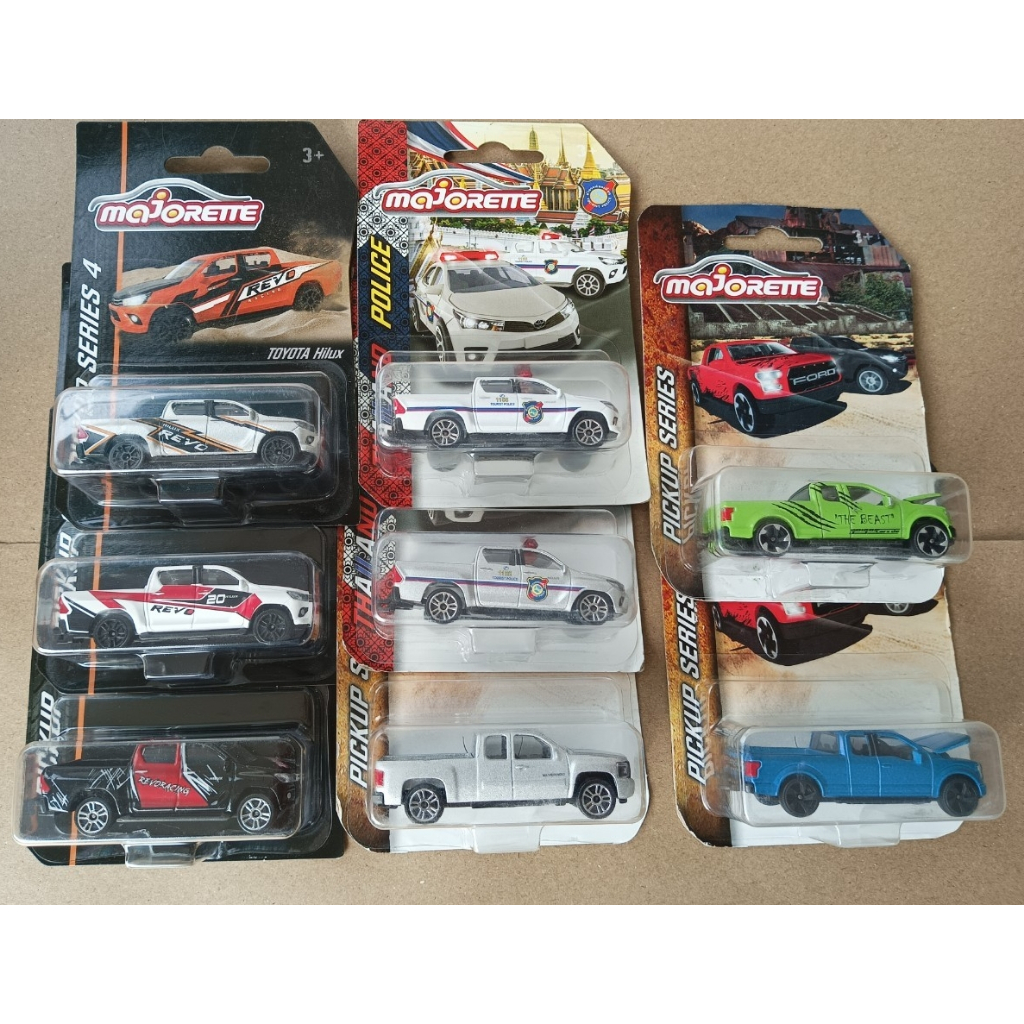 Majorette Collection Set PICUP SERIES TOYOTA HILUX REVO FORD Chevrolet ...