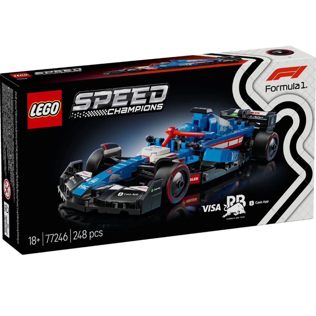 LEGO Speed Champions Visa Cash App RB Vcrb 01 F1 Race Car 77246 ...