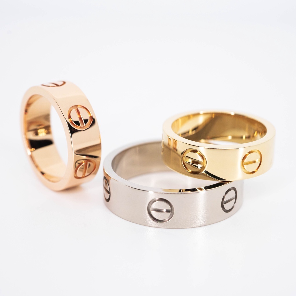 Fur Fee 2024 Cartier Fashion Double Ring Stainless Steel Titanium ...