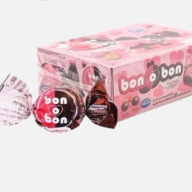 Bon Obon Chocolate Strawberry 15 G. 24pcs (1 Pack) | Shopee Philippines