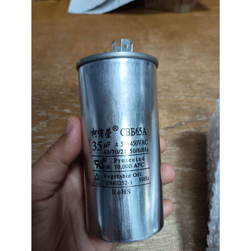 Capacitor 35 UF. 450 v. Plug Terminal Type | Shopee Philippines