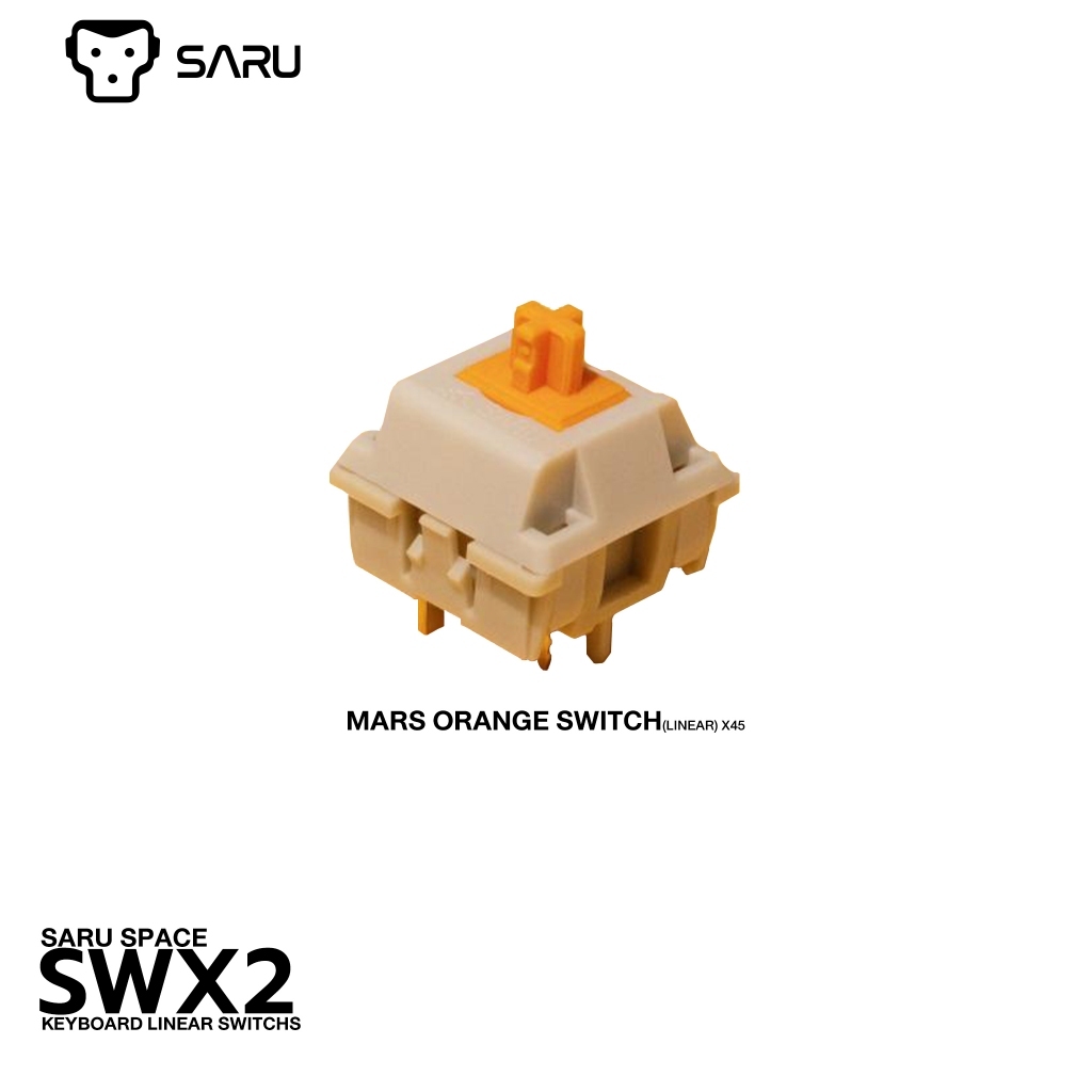 SARU Switch Mars Orange (Linear) 5 pin Fit Mechanical Keyboard | Shopee ...