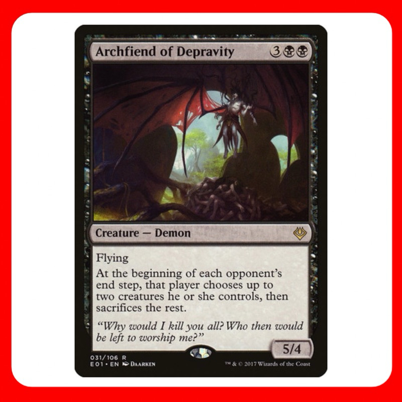 [MTG] Archfiend of Depravity [BO1] [BLACK] [RARE] [NORMAL] [ENG] (Magic ...