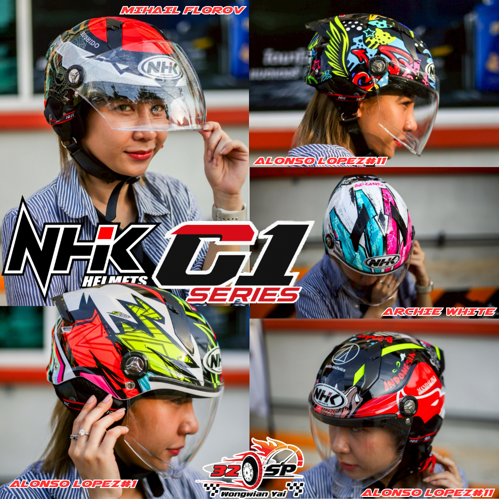 NHK Half Helmet Model C1 Can Be Worn Under The Seat For All Models!!! Fast Shipping!! | Shopee ...