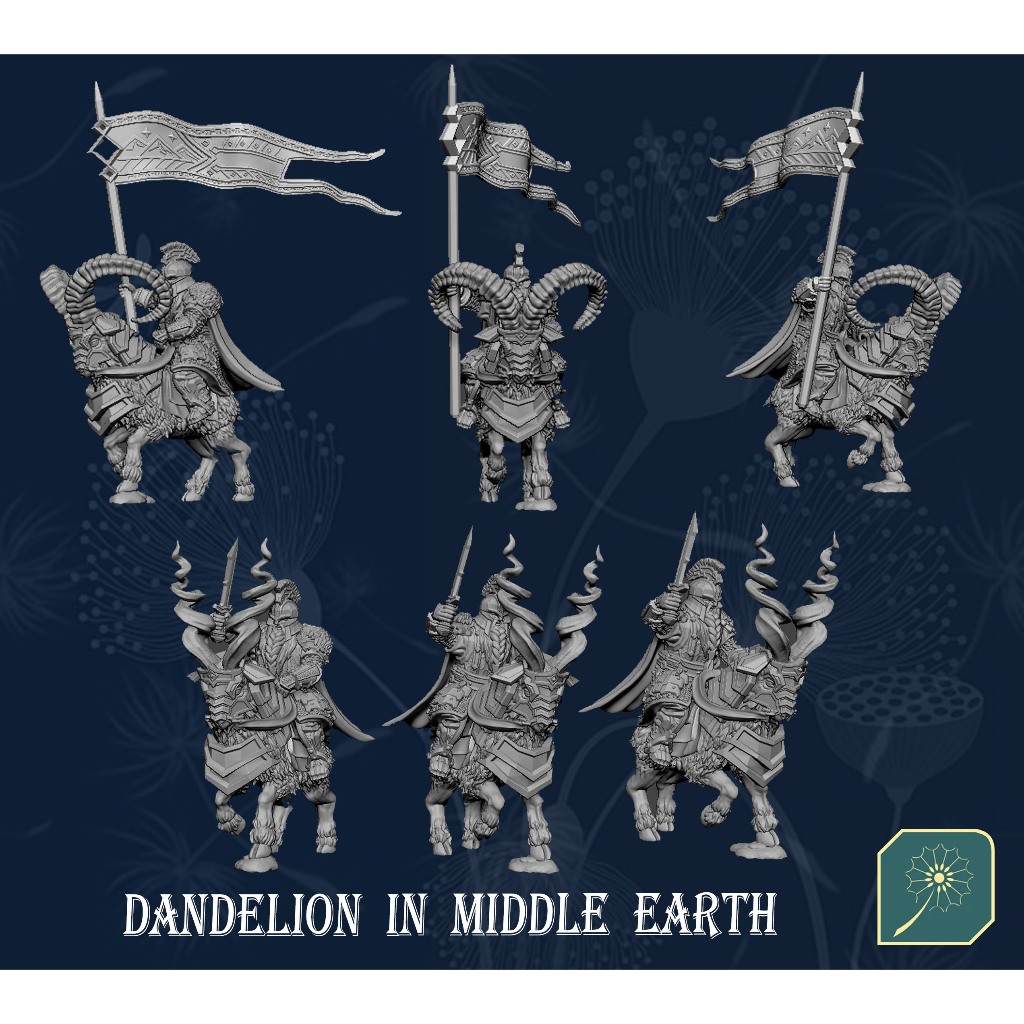 [Dandelion in Middle earth] Iron Mountain Dwarf Rider-Model For DnD ...