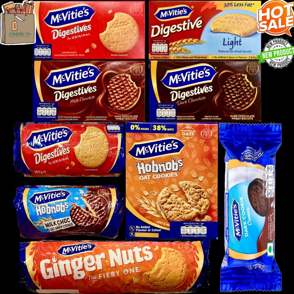 mc Vitie's Digestive Biscuit Dark Milk Light Chocolate Wheat Mcvitie's ...
