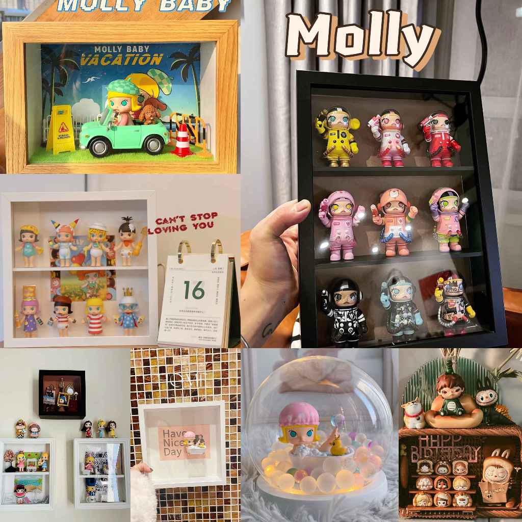 POPCREATIONS POPMART DIY Design Material Model Cabinet Display Rack ...