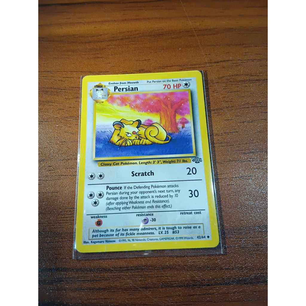 Persian 42/64-Jungle-Rare Vintage Pokémon Card | Shopee Philippines