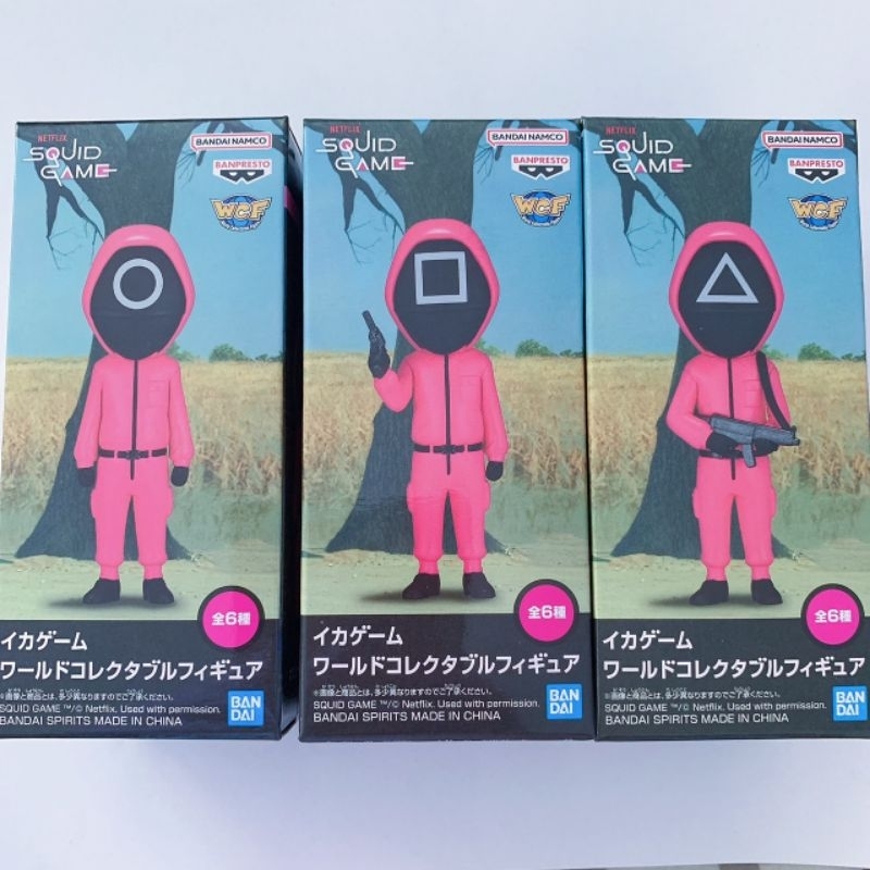 squid game figure (Pink Body Set Of 3 Japanese Lot) | Shopee Philippines