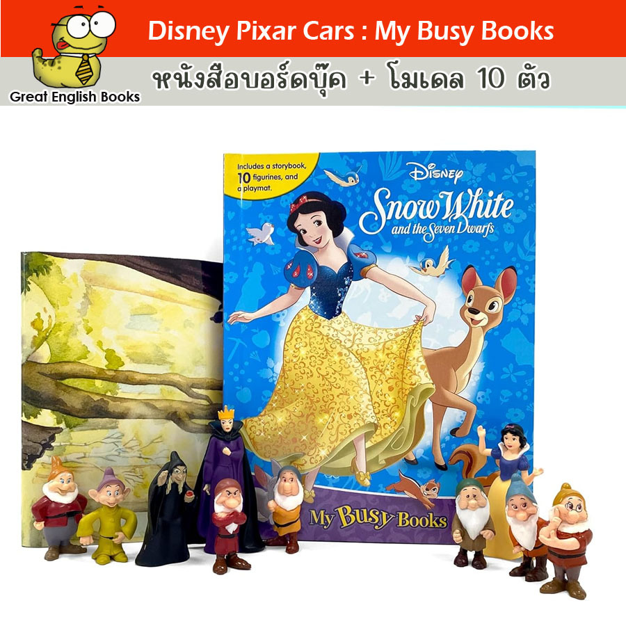 *Original* Storybook+Model 10 Figures Disney Snow White My Busy Books ...