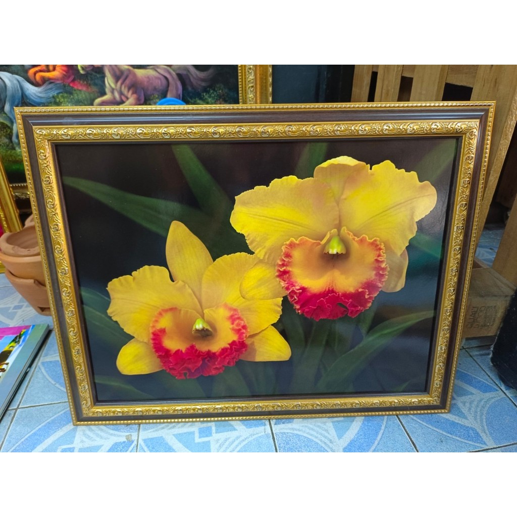 Auspicious Picture Frame Of Flowers Feng Shui Home Shop Gift Souvenir ...