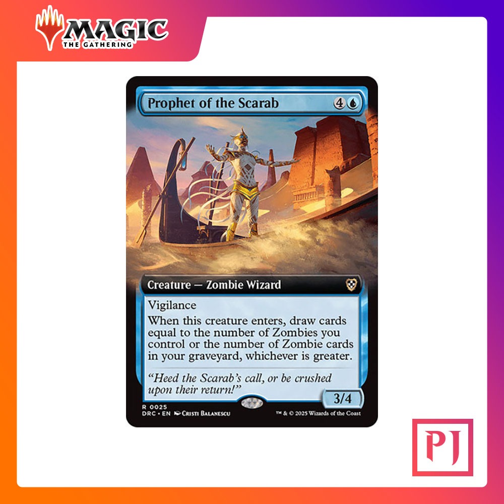 [MTG] Prophet of the Scarab (Extended Art) [DFT] [BLUE] [RARE] [NORMAL ...