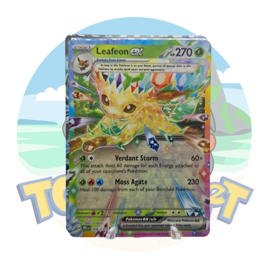 Pokemon Card "Leafeon EX 006/131" ENG Prismatic Evolutions | Shopee ...