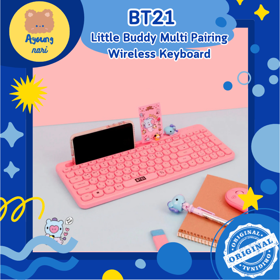 [BT21] MULTI PAIRING WIRELESS KEYBOARD | Shopee Philippines