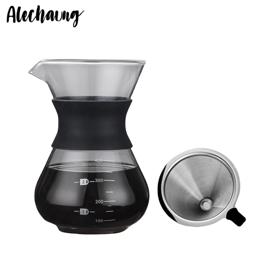 coffee Dripper Machine 400 ml Maker With Stainless Steel Filter ...