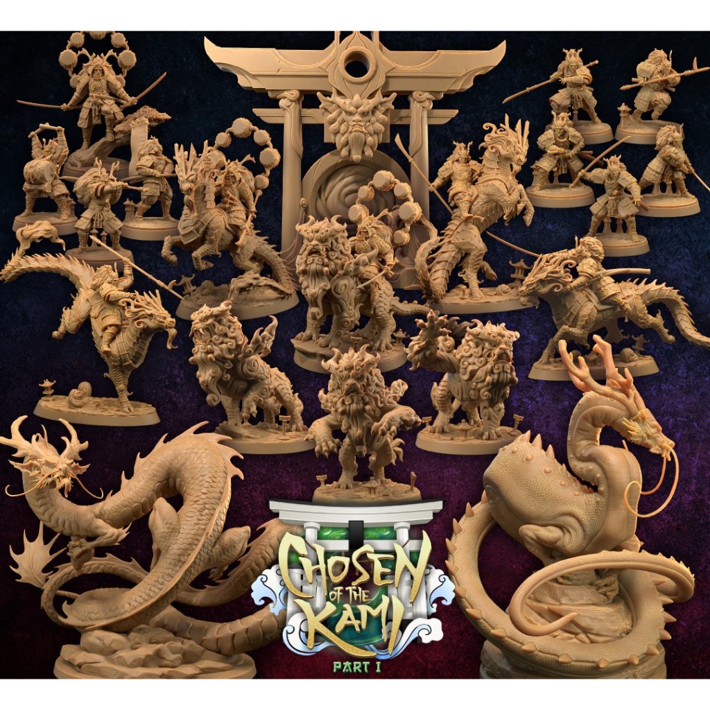 Chosen of The Kami: Army-Model For DnD miniature [Made to order ...