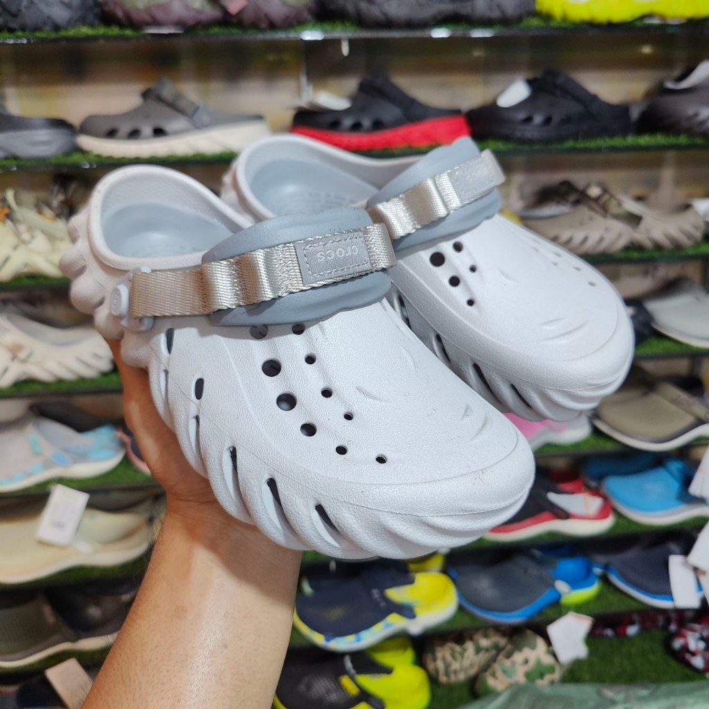 Shoes Big Head CROCS Echo Clog Men's Casual Can Be Worn In All Seasons ...