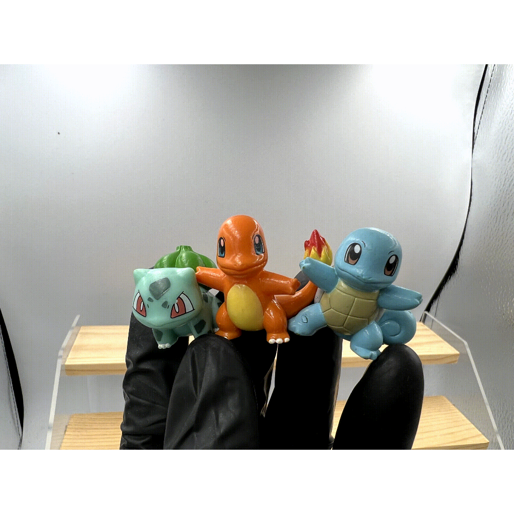 Pokemon Bandai mini figure :Gen 1 Starters Bulbasaur Charmandae ...