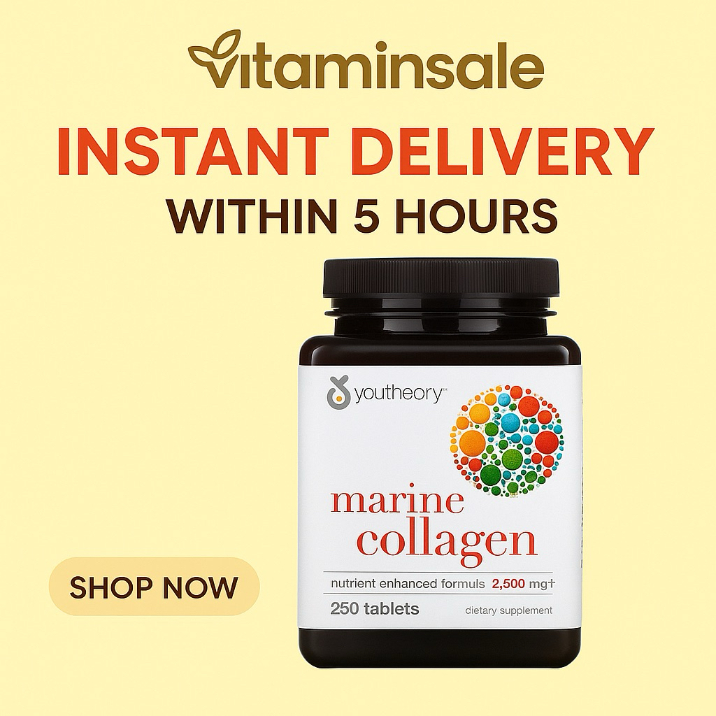 Youtheory Marine Collagen 290 Tablets Fish Advance Formula With Vitamin ...