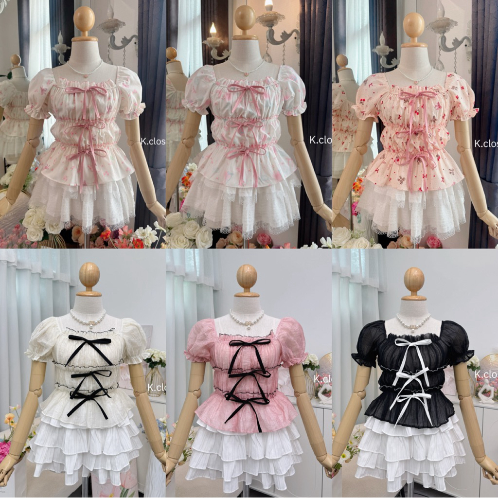 Plump Girl Can Wear The Chest Up To 42 "Dolly Ribbon Top" Sweet Bow ...