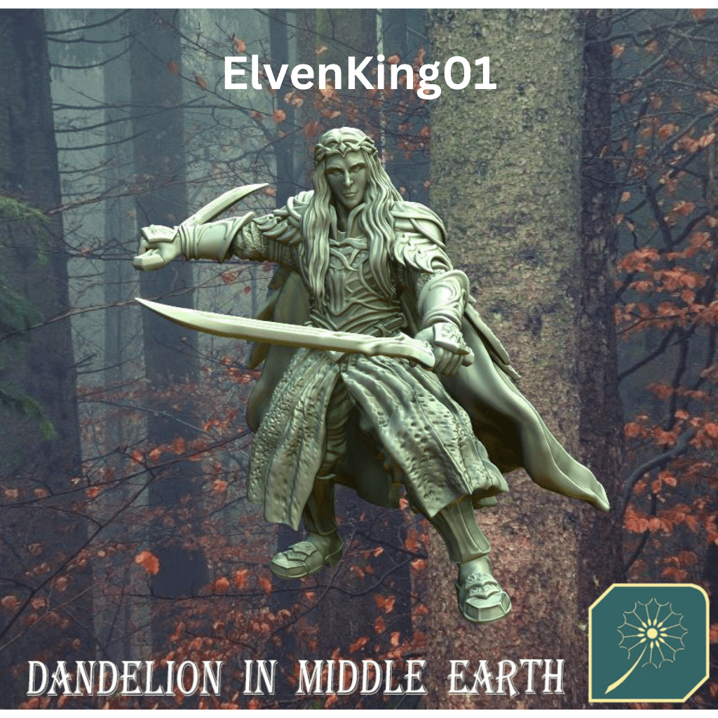 [Dandelion in Middle earth] Dark Wood Royal Elf-Model For DnD miniature ...