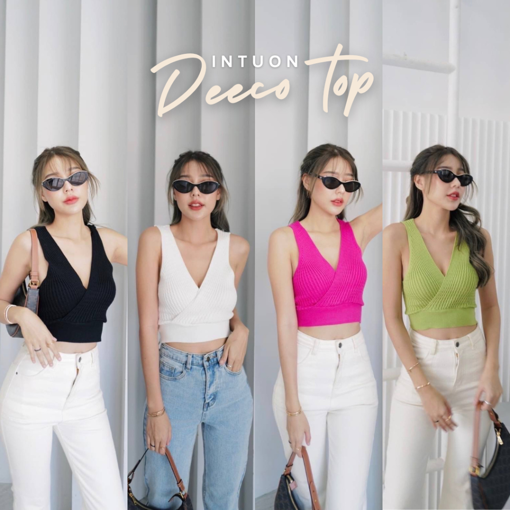 INTUON Deeco top Beautiful Tank Soft Fabric Stretchy Easy To Wear Can Match For Every Look T ...