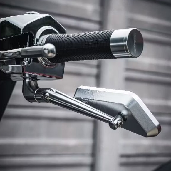 Hit!!!Lambretta Handlebar Mirror Cast Complete Set Bushing And RZM ...