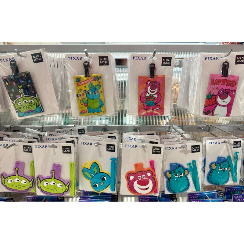 New Model Luggage Tag Disney PIXAR Monster ink Lotso Alien | Shopee ...