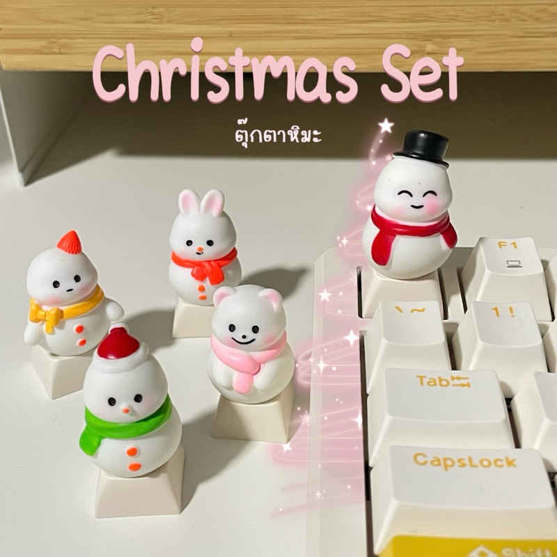 [keycap christmas set ️] Snowman Keycaps For Mechanical Keyboard ...