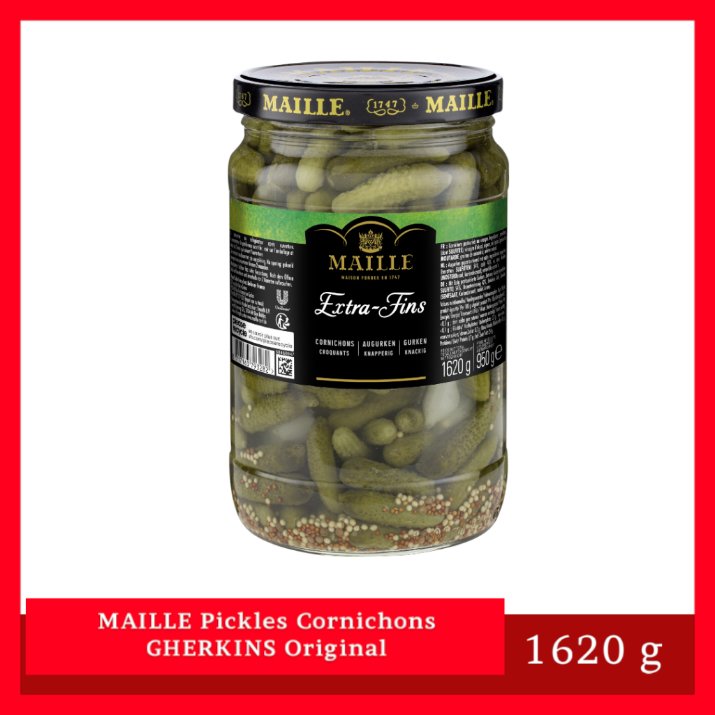 Pickled Cucumber From France MAILLE Pickles Cornichons GHERKINS ...