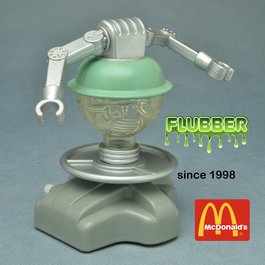 No.183 Mcdonald's Fast Food Toy Year 1998 Set Flubber Weber Robot From ...