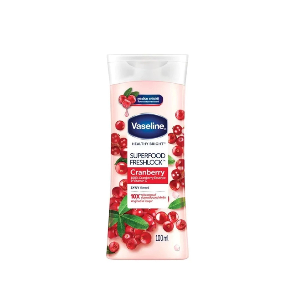 VASELINE Healthy Bright Superfood Freshlock Cranberry 100ml Body Lotion | Shopee Philippines