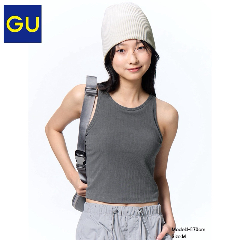 GU size M Tank Top With Built-In Bra. Japanese Work Used In Good ...