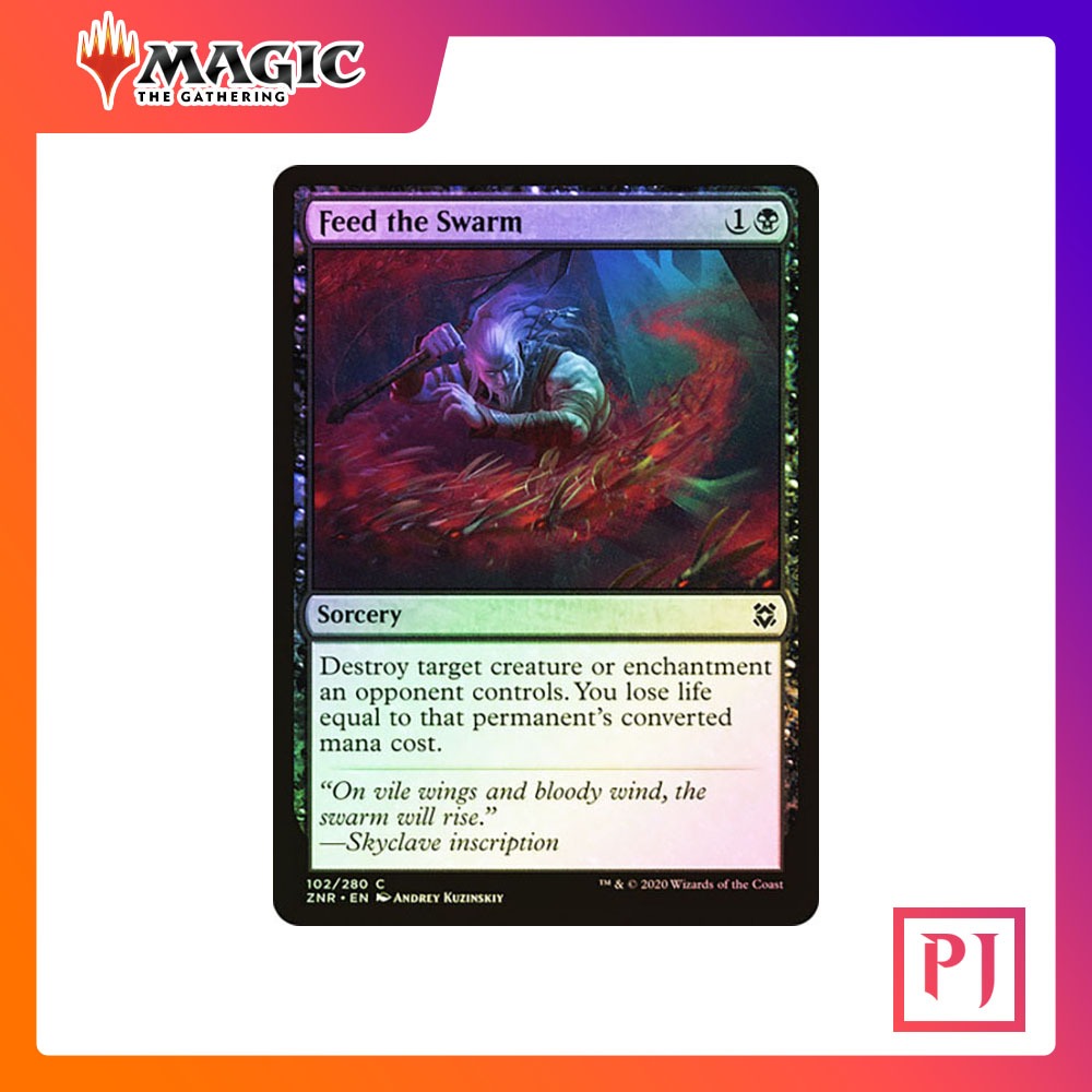 [MTG] Feed the Swarm [ZNR] [BLACK] [COMMON] [FOIL] [ENG] (Magic Card ...