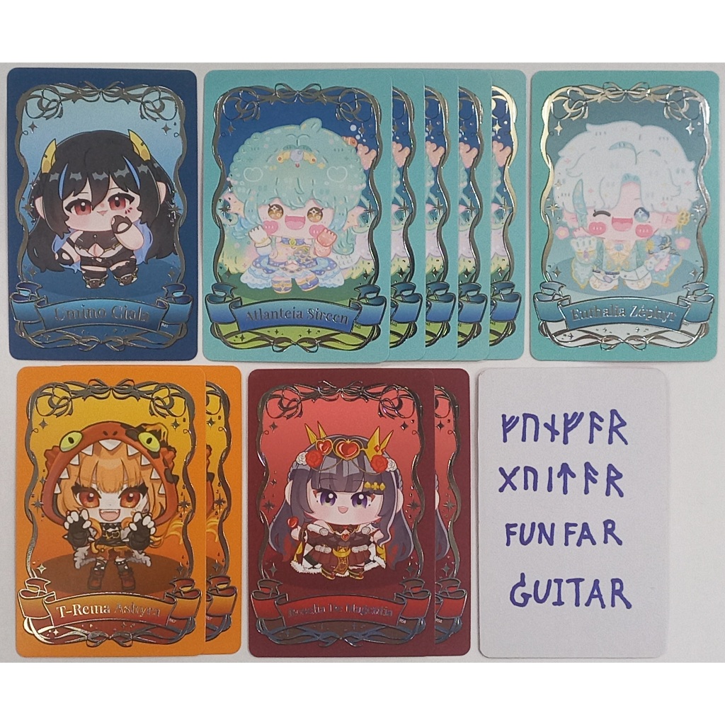 Vtuber Pattern Trading Card Pilla X POT1ON Set (R) | Shopee Philippines