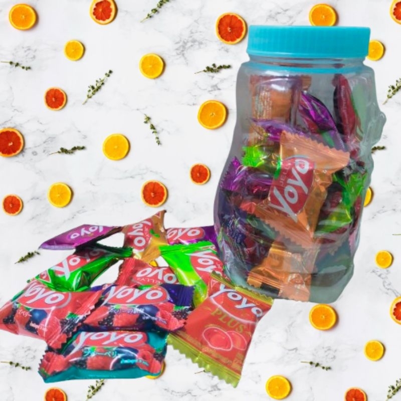 20 Tablets 1 Can Small yoyo jelly Yo-Yo Chewy Assorted Flavors About ...