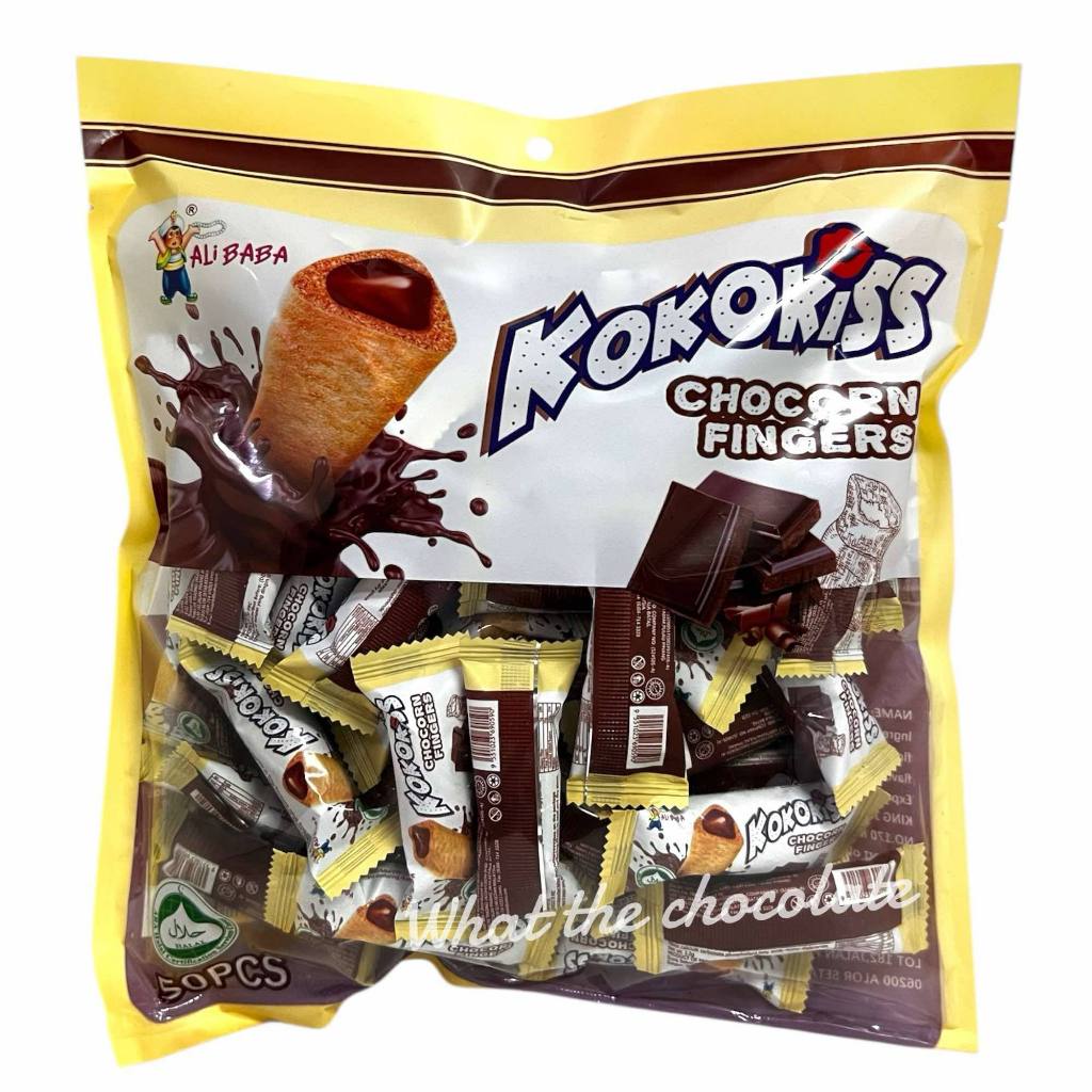 CHOCORN Fingers Corn Wafer With Chocolate (Large Pack 50pcs) | Shopee ...