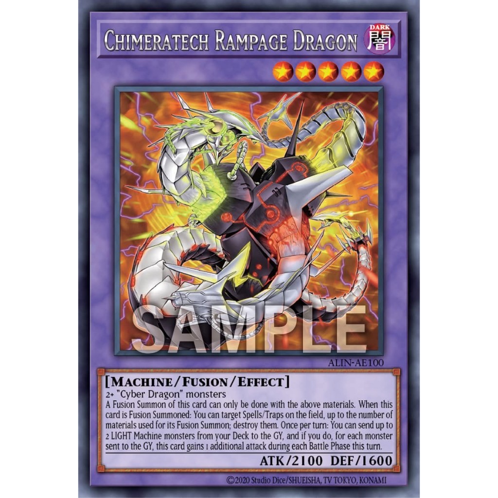 Yugioh Asia-Eng [ALIN-AE100] Chimeratech Rampage Dragon (Rare ...