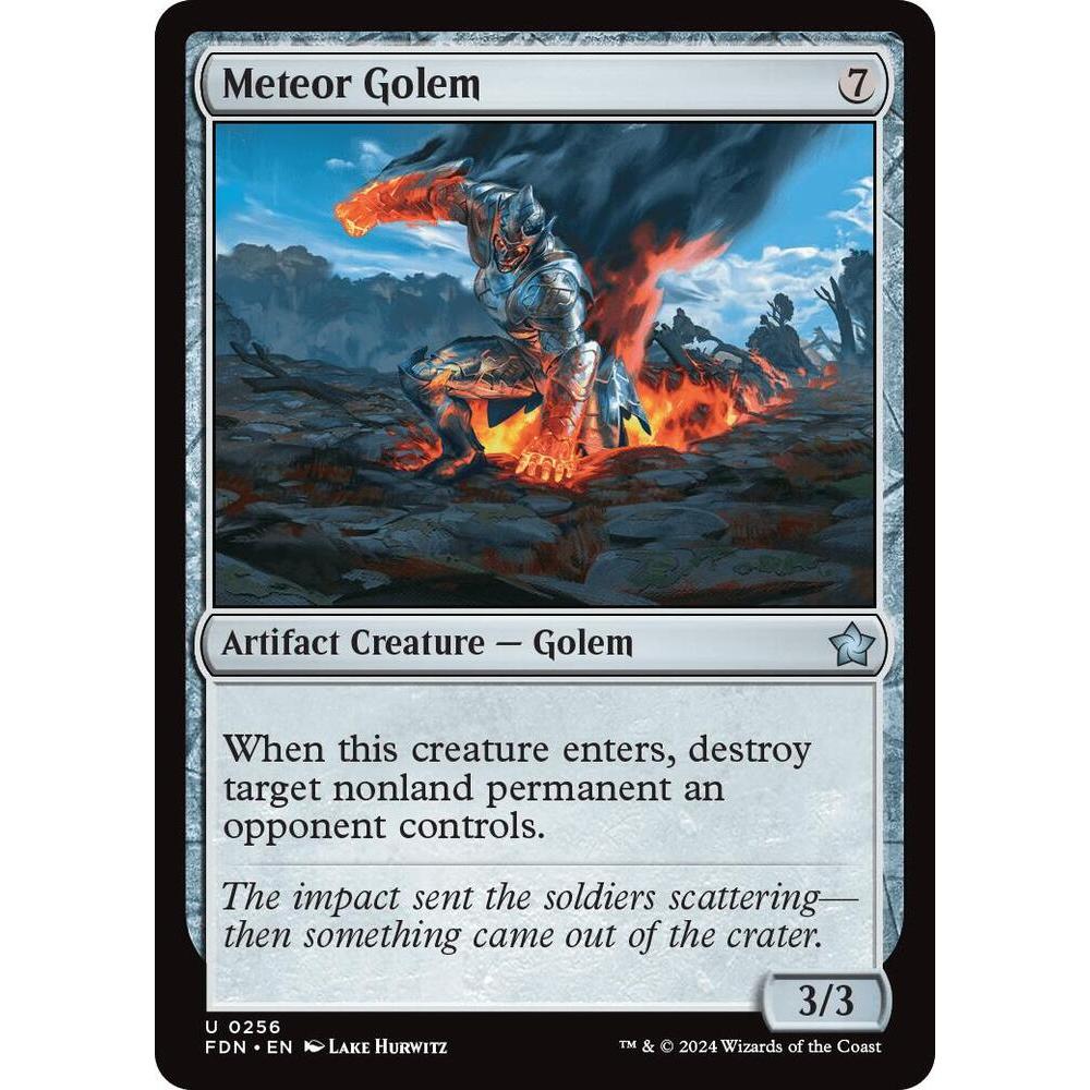 MTG : Meteor Golem-Foundations (FDN) | Shopee Philippines