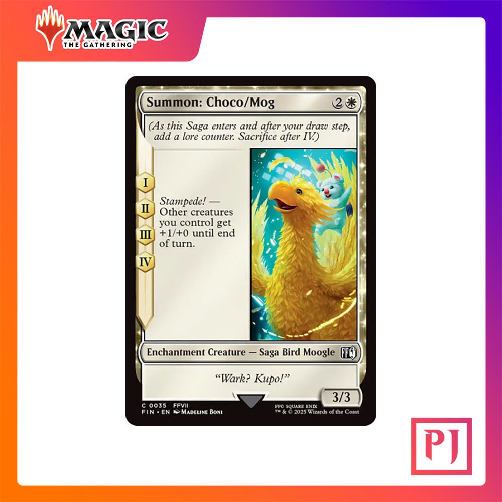 [MTG] Summon: Choco/Mog [FIN] [WHITE] [COMMON] [NORMAL] [ENG] (Magic Card/Magic the Gathering ...