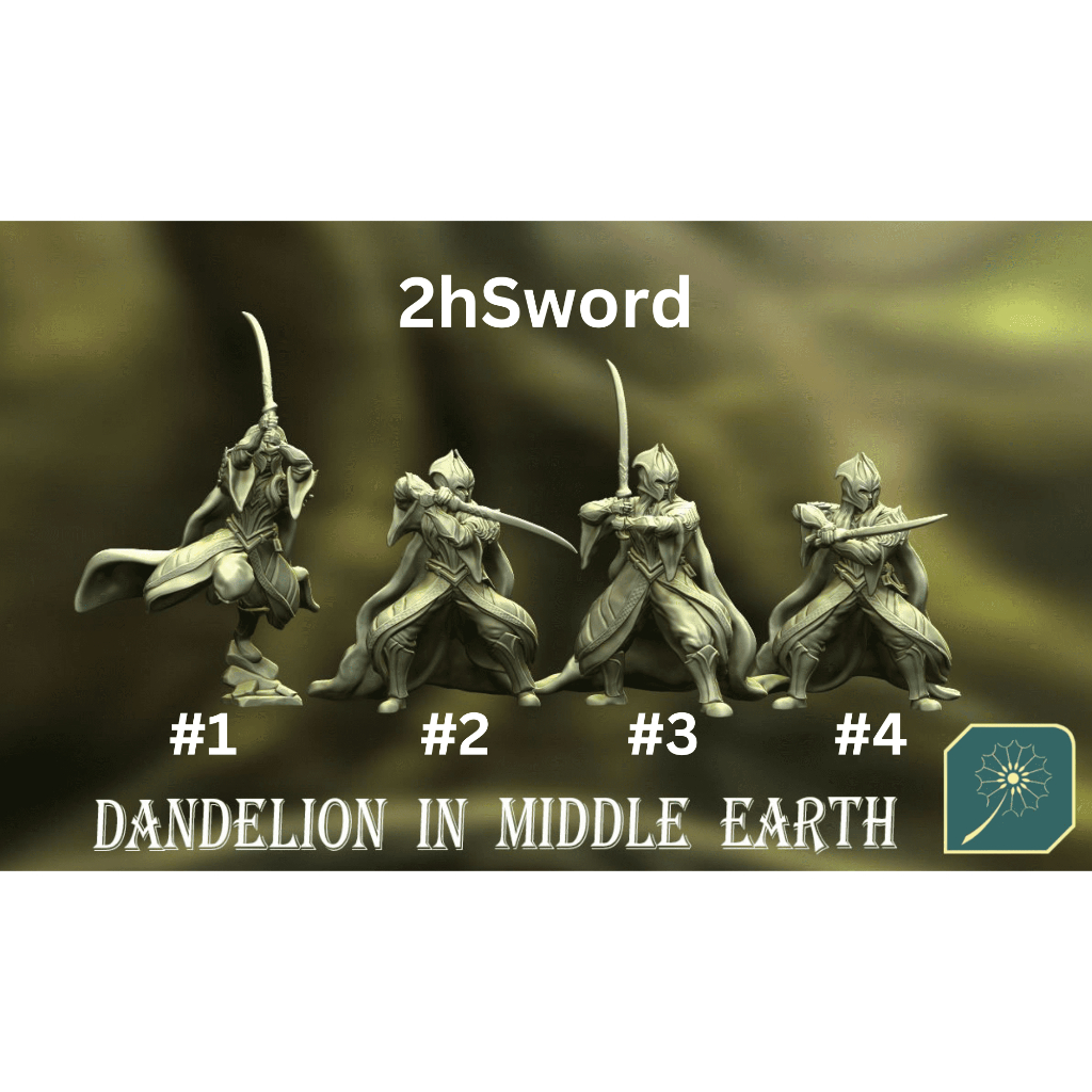 [Dandelion in Middle earth] Dark Wood Elf-Model For DnD miniature and ...