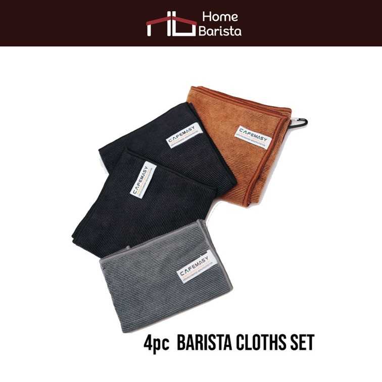 Cafemasy-Barista Cloth Set (4pcs) Coffee Maker Cleaning | Shopee ...