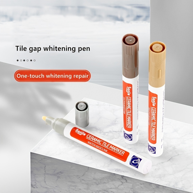 Seam Pen Cement Waterproof Tile Marker White 12 Colors For Floor Tiles ...