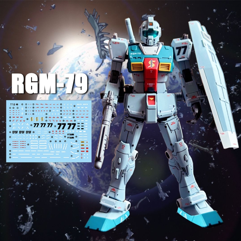 HG RGM-79 gundam 1/144 Assembled Robot Model Gunpla Toy Figure Real ...