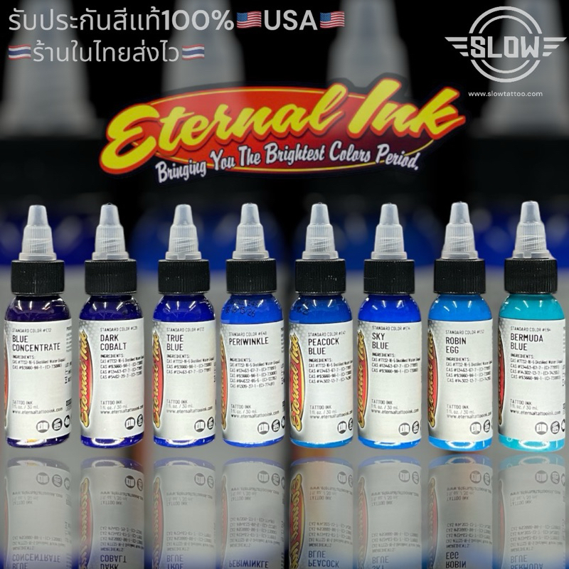 Eternal Ink Genuine Tattoo Color 1 made in the USA Shades Blue | Shopee ...